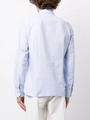 HACKETT LONDON Logo-embroidered Cotton Shirt