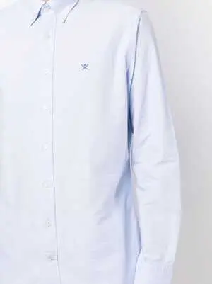 HACKETT LONDON Logo-embroidered Cotton Shirt