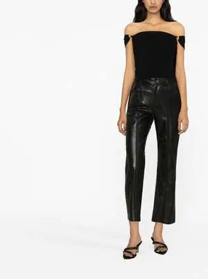 Nanushka Cropped Kick Flare Trousers