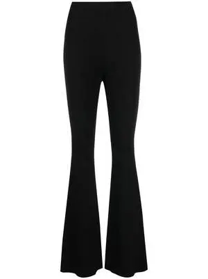 Stella McCartney Ribbed-knit Flared Trousers