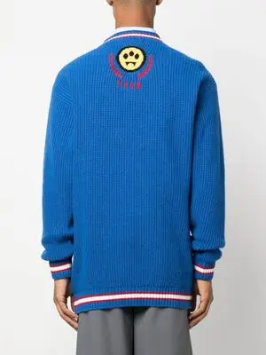 BARROW Intarsia-knit V-neck Jumper