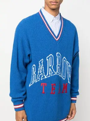BARROW Intarsia-knit V-neck Jumper