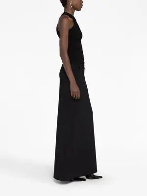 Saint Laurent Halterneck Ruched Top
