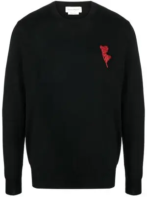 Alexander McQueen Beaded Wool Jumper