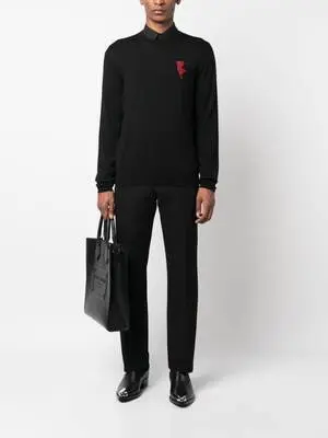 Alexander McQueen Beaded Wool Jumper