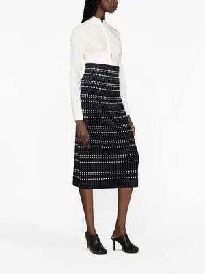 Alexander McQueen Fitted Midi Skirt