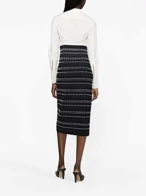 Alexander McQueen Fitted Midi Skirt