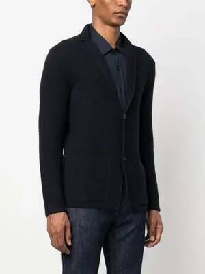 Brioni Waffle-knit Button-up Cardigan
