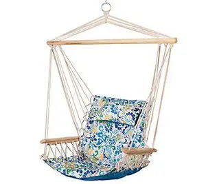 BACKYARD EXPRESSIONS Hanging Chair W/pillow & A Ms- X Padded - One-color