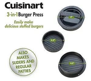 CUISINART 3-in-1 Stuffed Burger Press