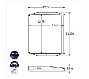 NORDICWARE Single Burner Backsplash Griddle