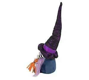 NORTHLIGHT 14' Halloween Witch Gnome With Broom