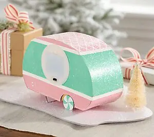 KRINGLE EXPRESS As Is Illuminated Paper Candy Camper