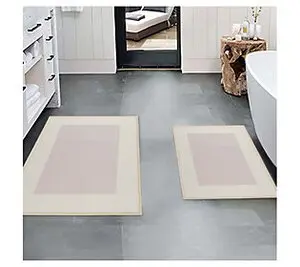 SUPERIOR Reno Modern Non-slip Machine Washable Ath Mat Set - One-color