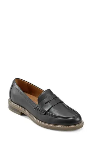 Earth Javas Penny Loafer - Black