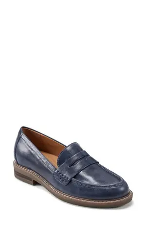 Earth Javas Penny Loafer - Dark Blue