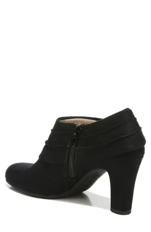 LIFESTRIDE Corie Ruched Block Heel Bootie