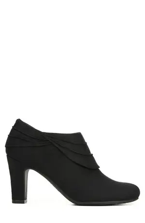 LIFESTRIDE Corie Ruched Block Heel Bootie