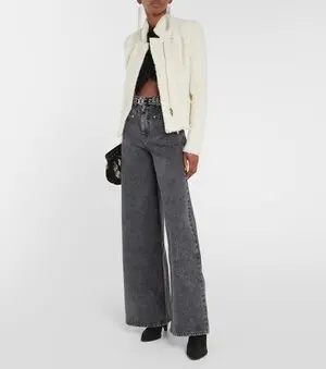 Isabel Marant Étoile Lemony Bleached Wide-leg Jeans