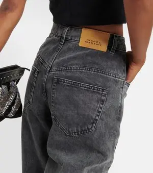 Isabel Marant Étoile Lemony Bleached Wide-leg Jeans