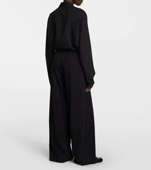 THE ROW Bariem Wide-leg Jersey Pants