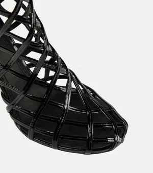 Alaïa Leather Wedge Ankle Boots
