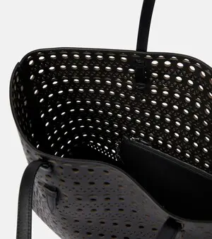 Alaïa Le Mina 44 Vienne Leather Tote Bag - Black