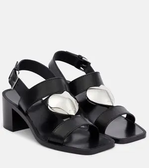 Alaïa Le Coeur Leather Sandals