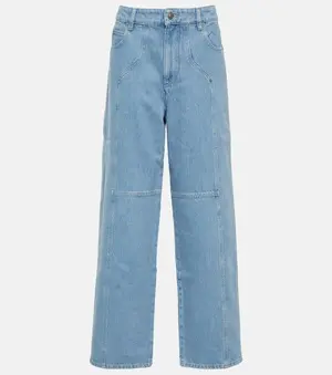 MARANT ETOILE Valeria Mid-rise Straight Jeans