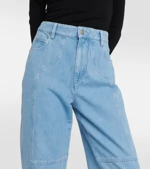 MARANT ETOILE Valeria Mid-rise Straight Jeans