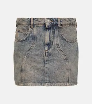 MARANT ETOILE Vesna Denim Miniskirt - Blue