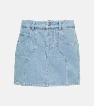 MARANT ETOILE Vesna" Denim Mini Skirt - Blue