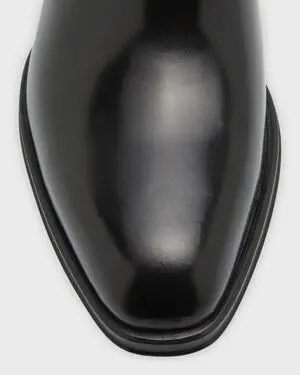 GIUSEPPE ZANOTTI Chicago 40 Leather Ankle Boots - Nero