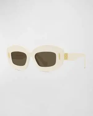 Loewe Loewe Rectangle Sunglasses Ivry Brown