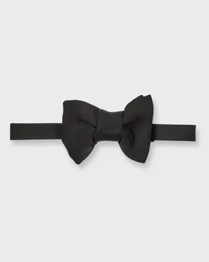 TOM FORD TOM FORD Silk Grosgrain Bow Tie Lb999 Black