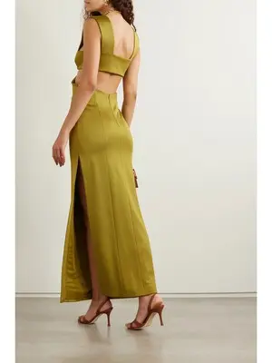 Galvan Beverly Knitted Maxi Dress