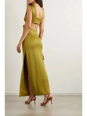 Galvan Beverly Knitted Maxi Dress