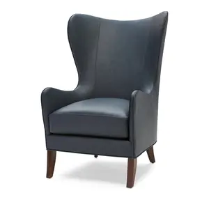 MASSOUD Mckinney Wing Chair - Saloon Jeans