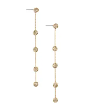 Ettika Crystal Pave Ball Drop Earrings