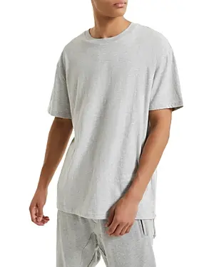 Ksubi Oversized Crewneck Tee Light Gray