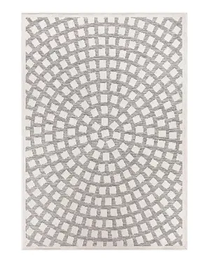 ORIAN Palmetto Living Knitweave Indoor/outdoor Oz Area Rug, 5'3 X 7'6 - Gray/ivory