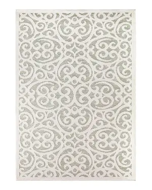 ORIAN Knitweave Indoor/outdoor Tillman Area Rug, 7'10 X 10'10 - Beige/green