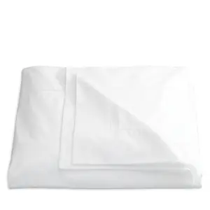 MATOUK Positano Hemstitch Wrinkle Free Duvet Cover, Full/queen - White
