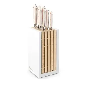 WUSTHOF Classic 8 Piece Designer Knife Block Set Pink Sea Salt