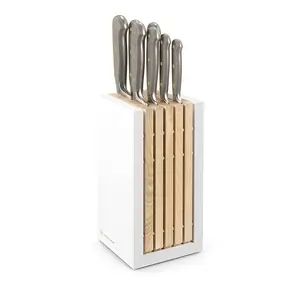 WUSTHOF Classic 8 Piece Designer Knife Block Set - Velvet Oyster