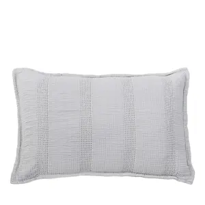 POM POM AT HOME Nantucket Sham, Standard - Grey
