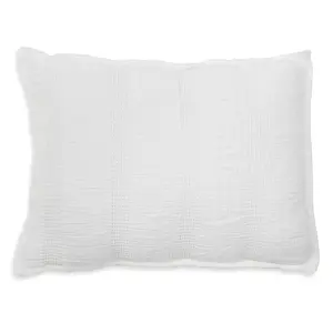POM POM AT HOME Nantucket Sham, Standard - White