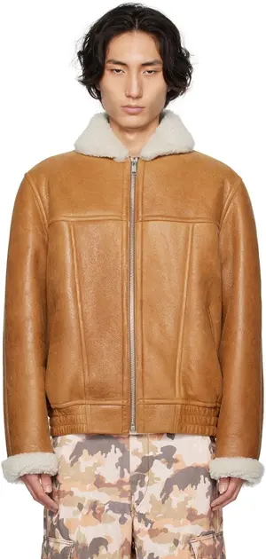 Isabel Marant Isabel Marant Tan Alberto Shearling Jacket - 50cm Camel
