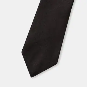 Theory Roadster Solid Silk Neck Tie - Black