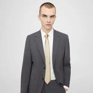Theory Theory Roadster Solid Silk Neck Tie Champagne
